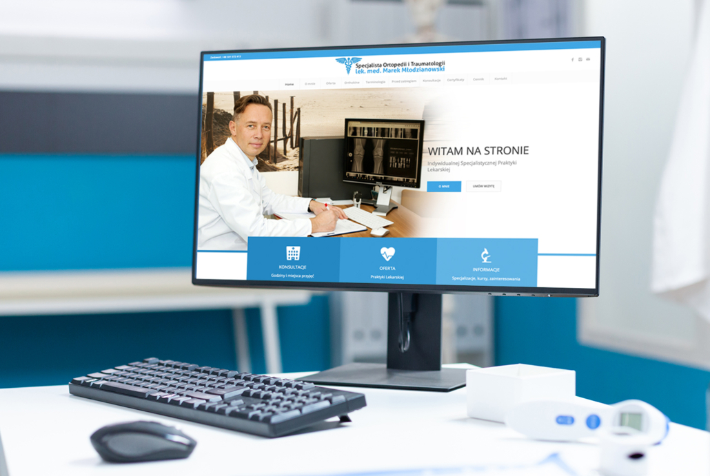 Strony internetowe dla lekarzy Toruń - Codebees